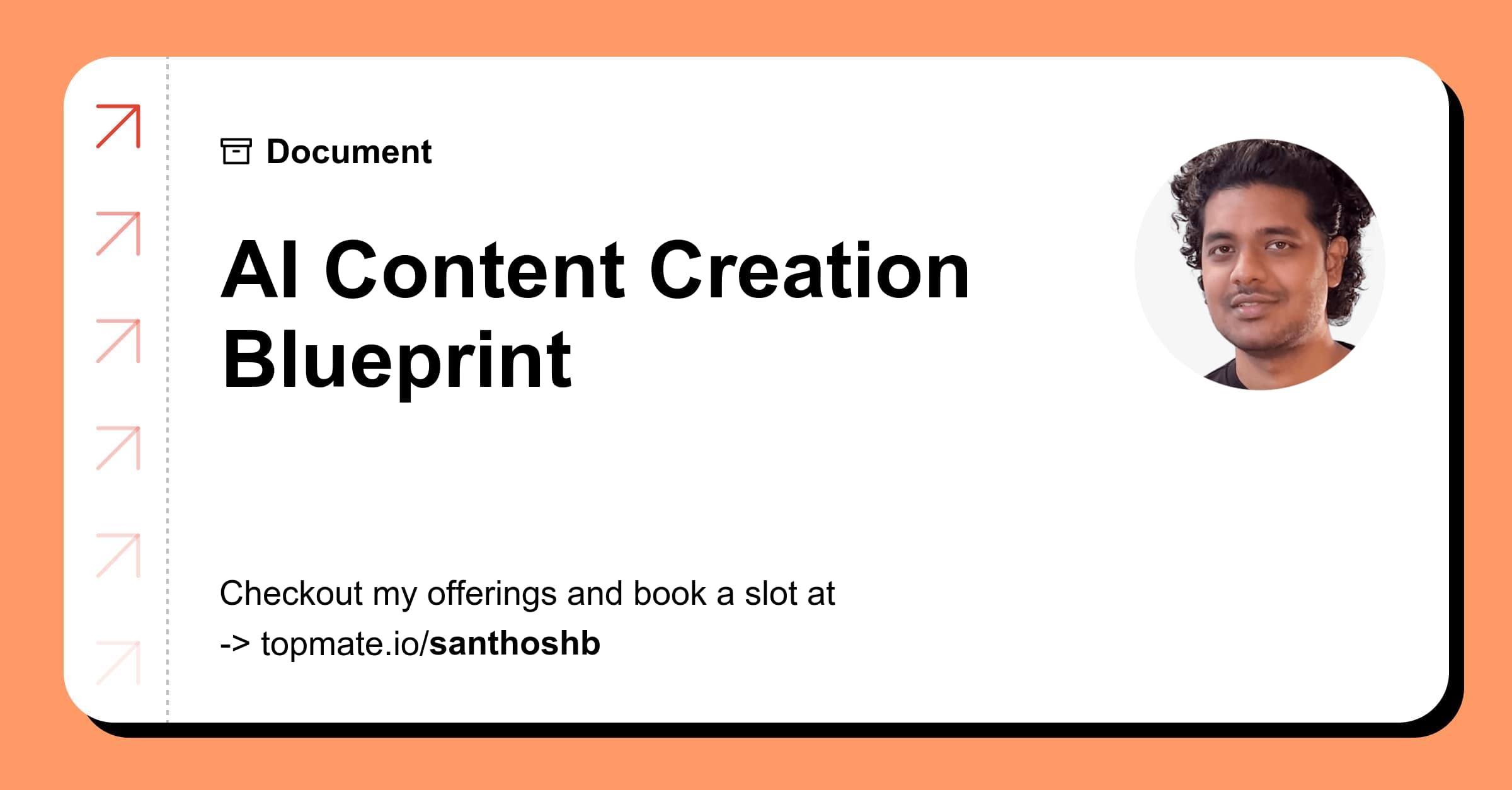 AI Content Creation Blueprint with santhosh B